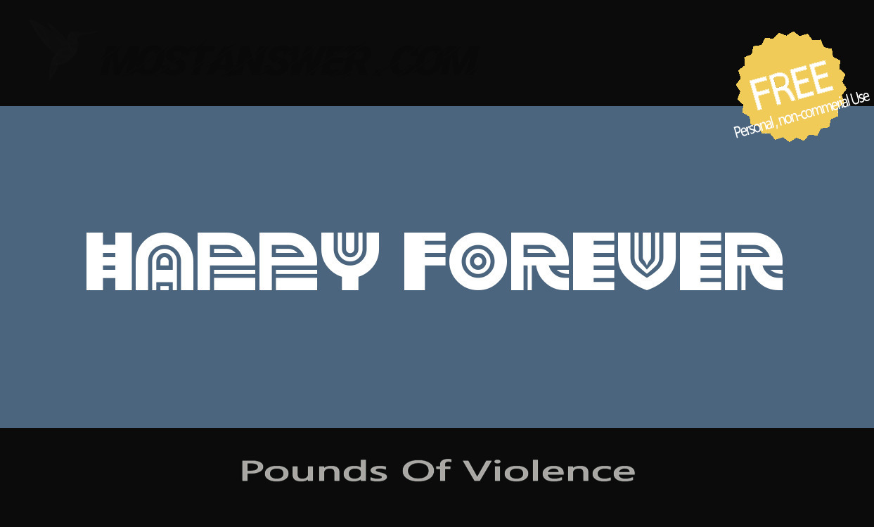 Pounds Of Violence Font by Chequered Ink | mostfont.com
