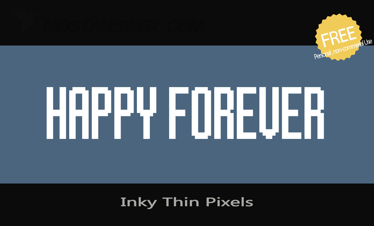 Inky Thin Pixels Font by Chequered Ink | mostfont.com