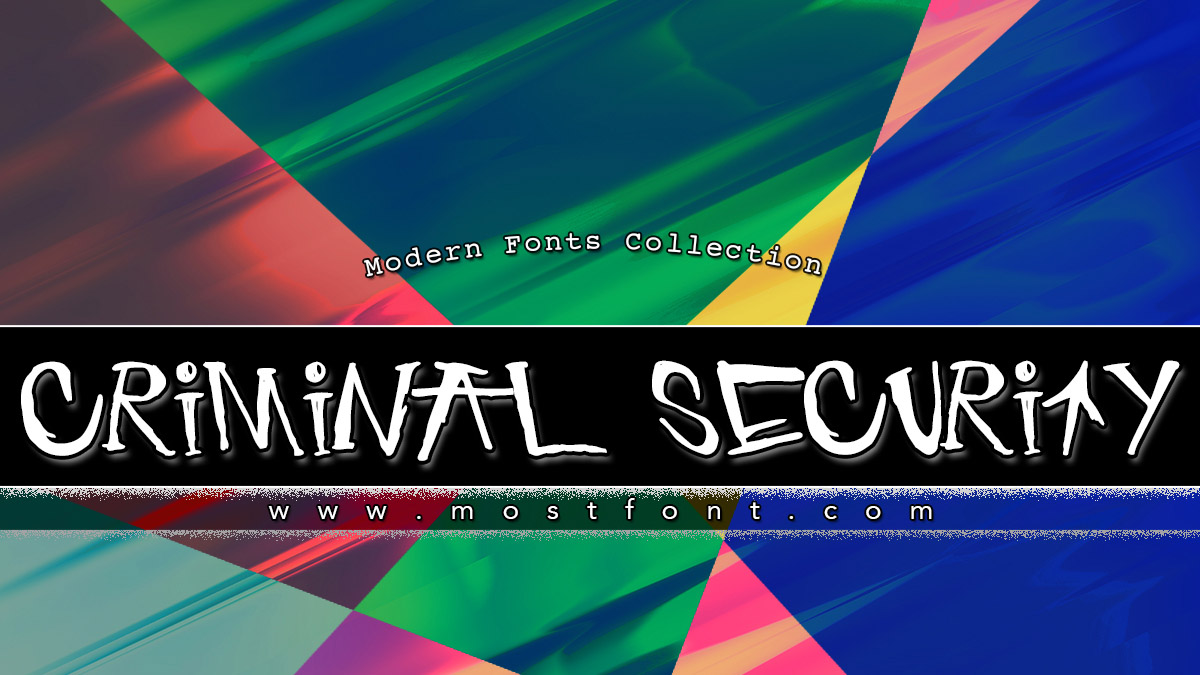 Criminalsecuritypc Font by Kyrre Honohan | mostfont.com