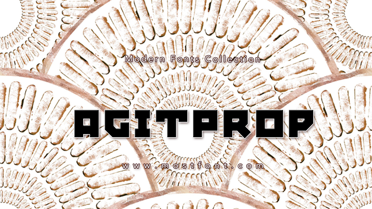 AgitProp Font Typographic Design | mostfont.com