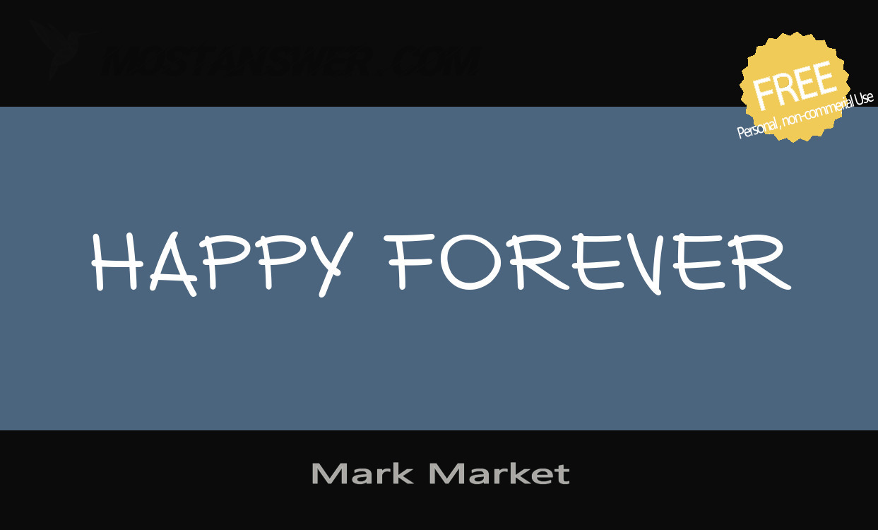 Mark Market Font by Adega Design | mostfont.com
