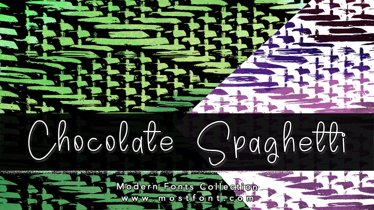 Chocolate Spaghetti Font by Inermedia Studio | mostfont.com