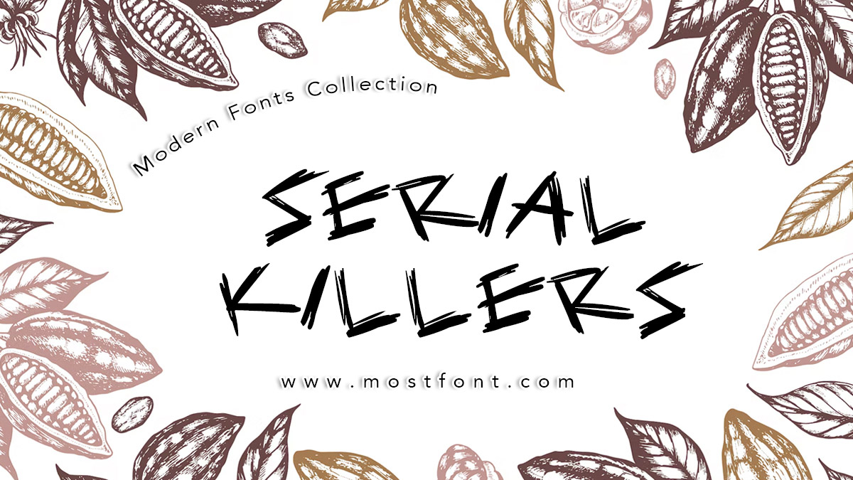 Serial Killers Font by Darrell Flood | mostfont.com