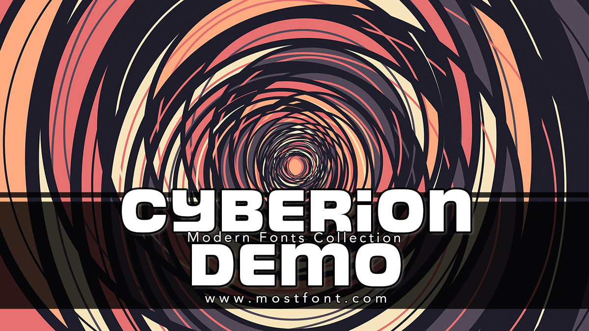 Cyberion Demo Font by Letterhend Studio | mostfont.com
