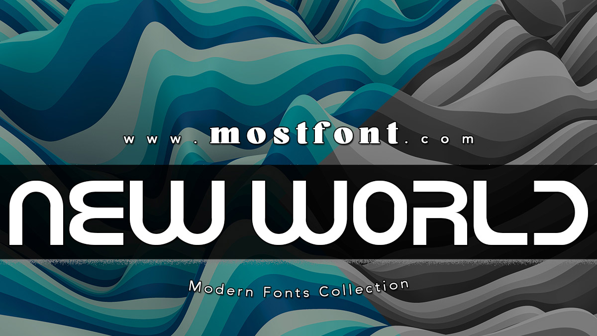 New World Vibes Font Typographic Design | mostfont.com