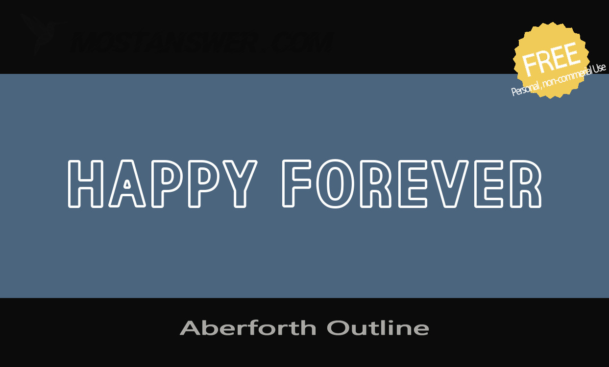 Aberforth Outline Font by Brittney Murphy Design | mostfont.com