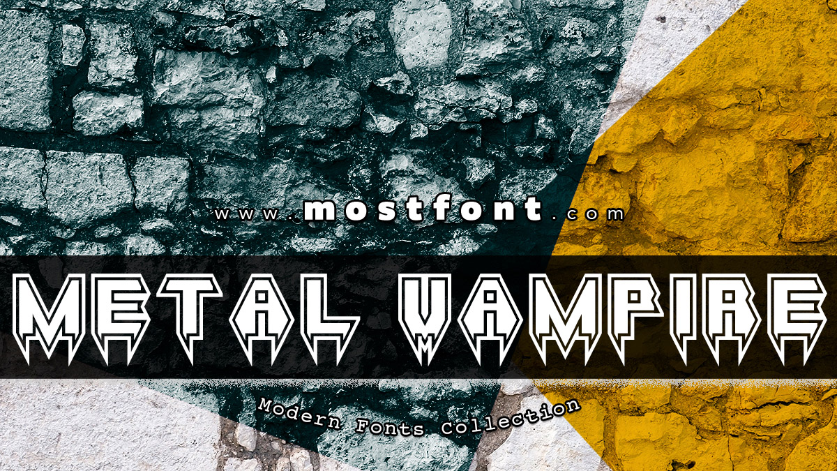 Metalvampire Font by nson | mostfont.com