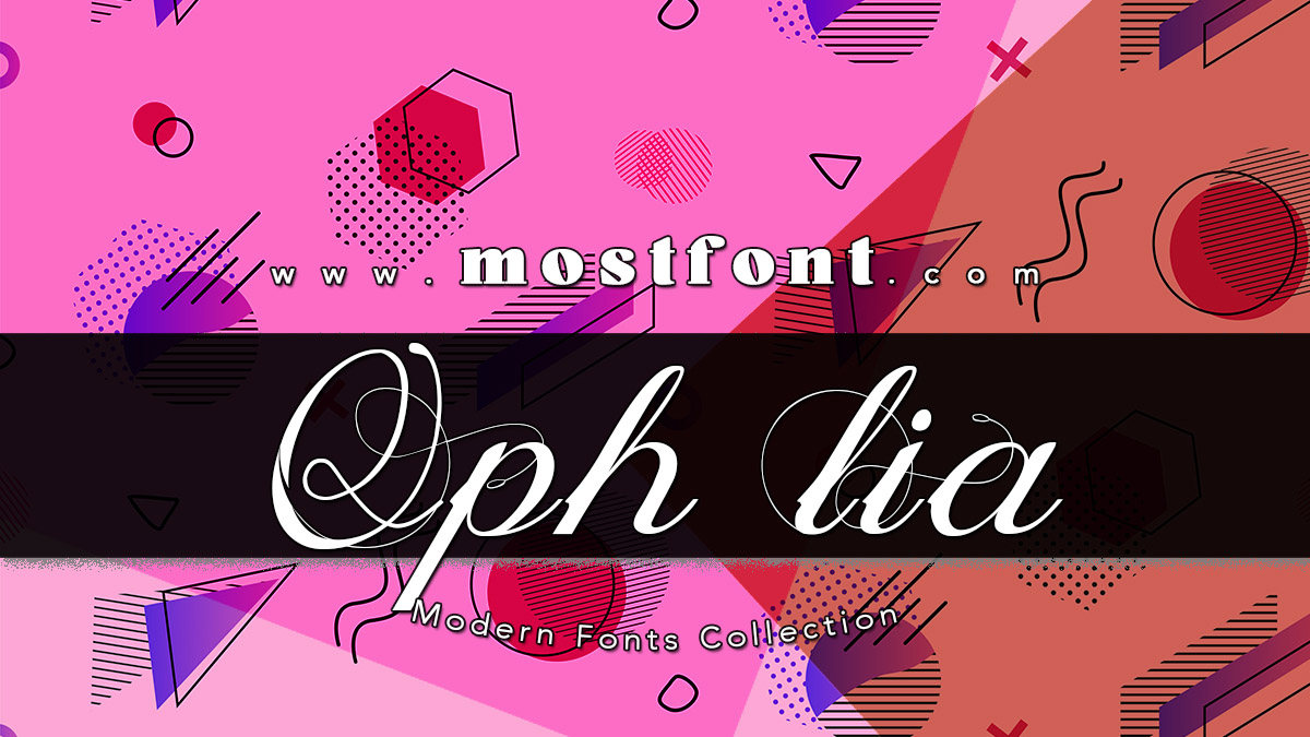 Ophélia Script Font Typographic Design | mostfont.com