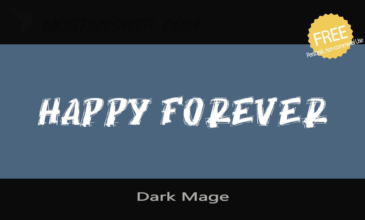 Dark Mage Font by DumadiStyle | mostfont.com