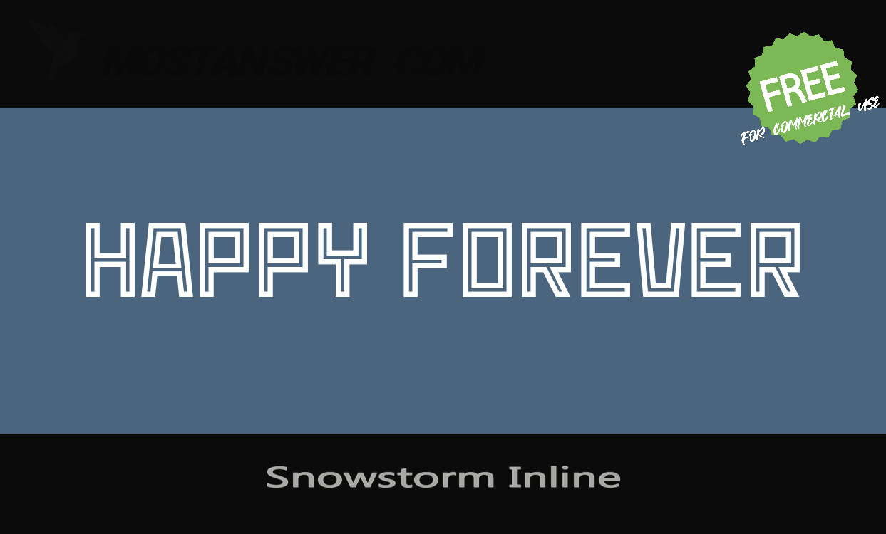 Snowstorm Inline Font by k | mostfont.com