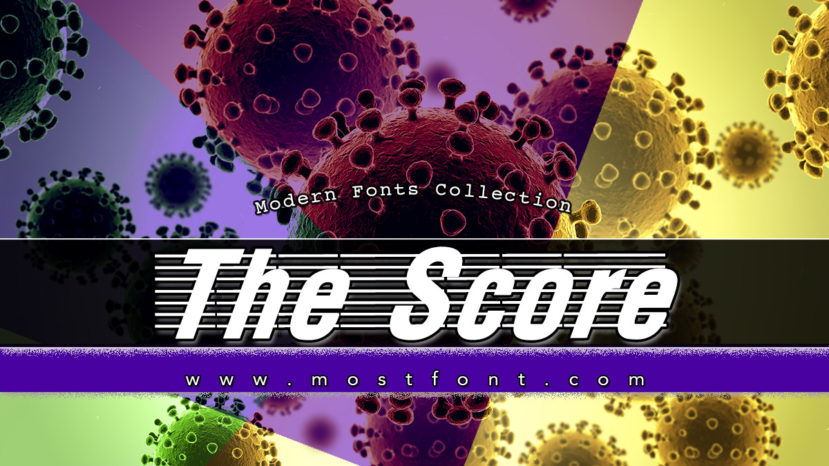 The-Score Font Typographic Design | mostfont.com