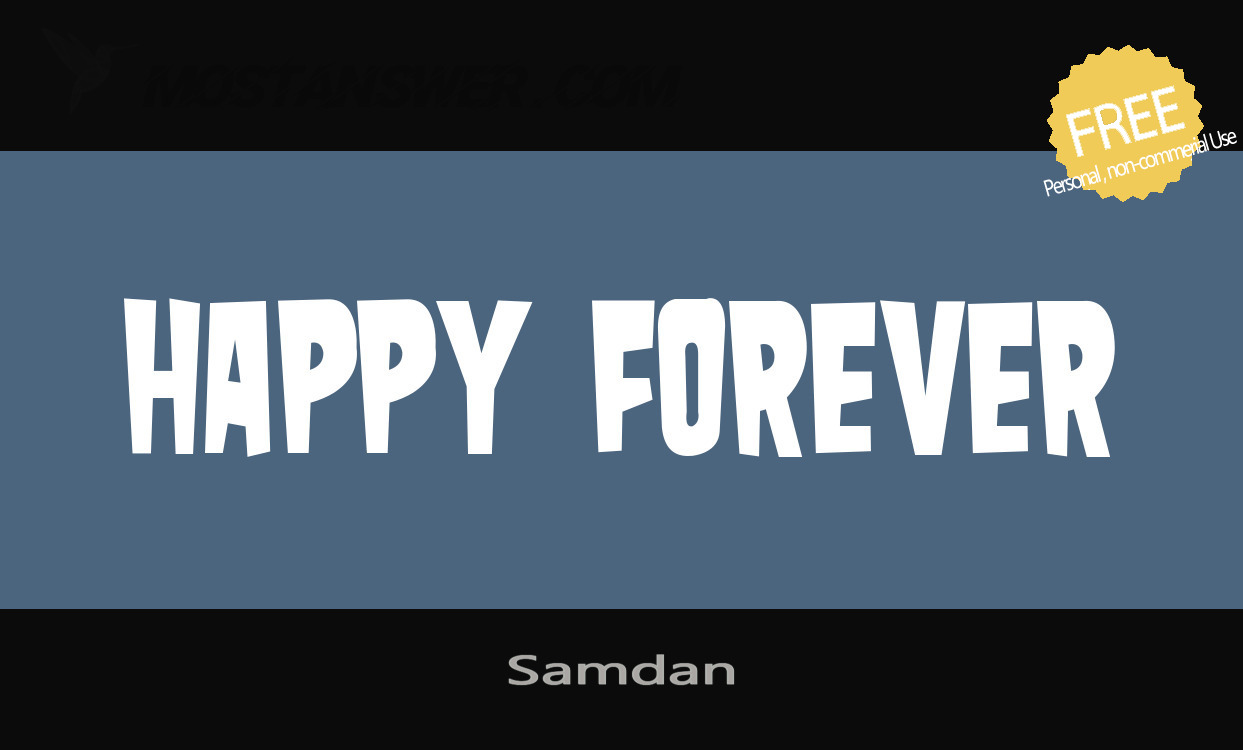 Samdan Font by Gaut Fonts | mostfont.com