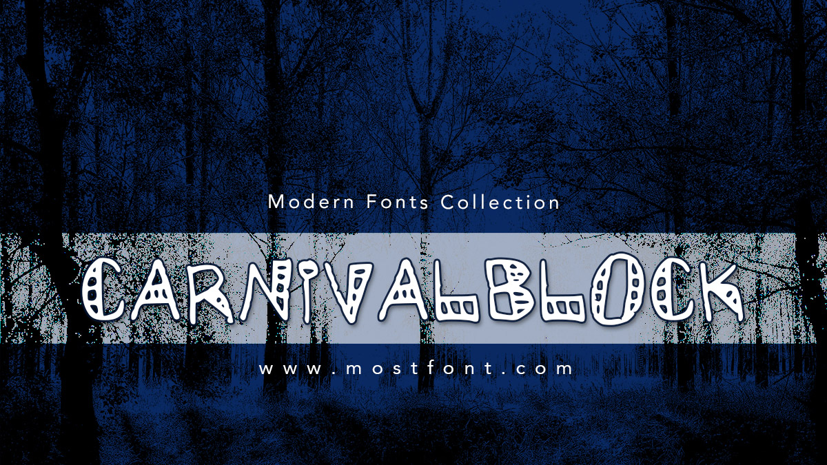 CarnivalBlock Font by Chloe W. | mostfont.com