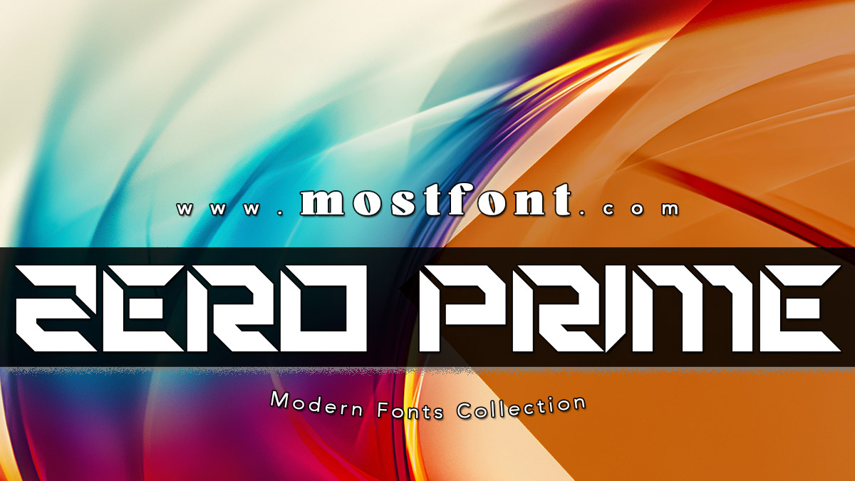 Zeroprimebold Font by Iconian Fonts | mostfont.com