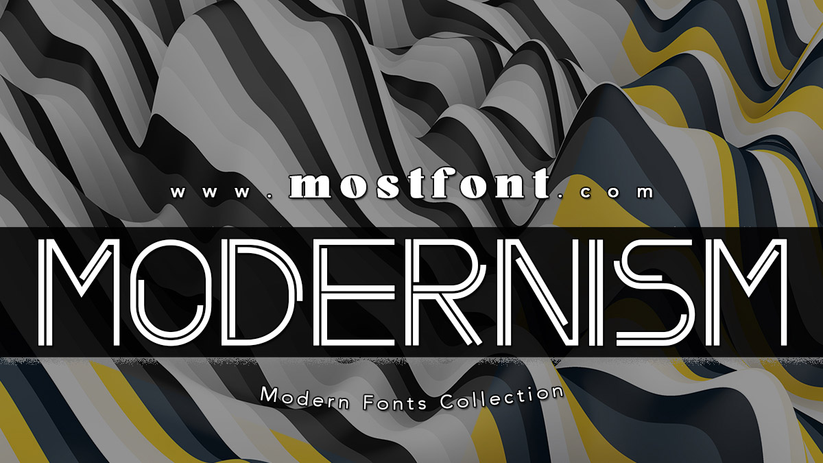ModernismStroke Font Typographic Design | mostfont.com