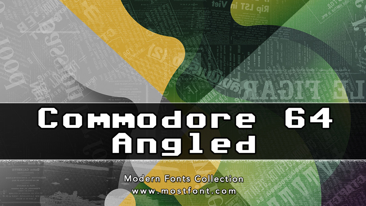 Commodore Angled V1.2 Font by Devin Cook | mostfont.com