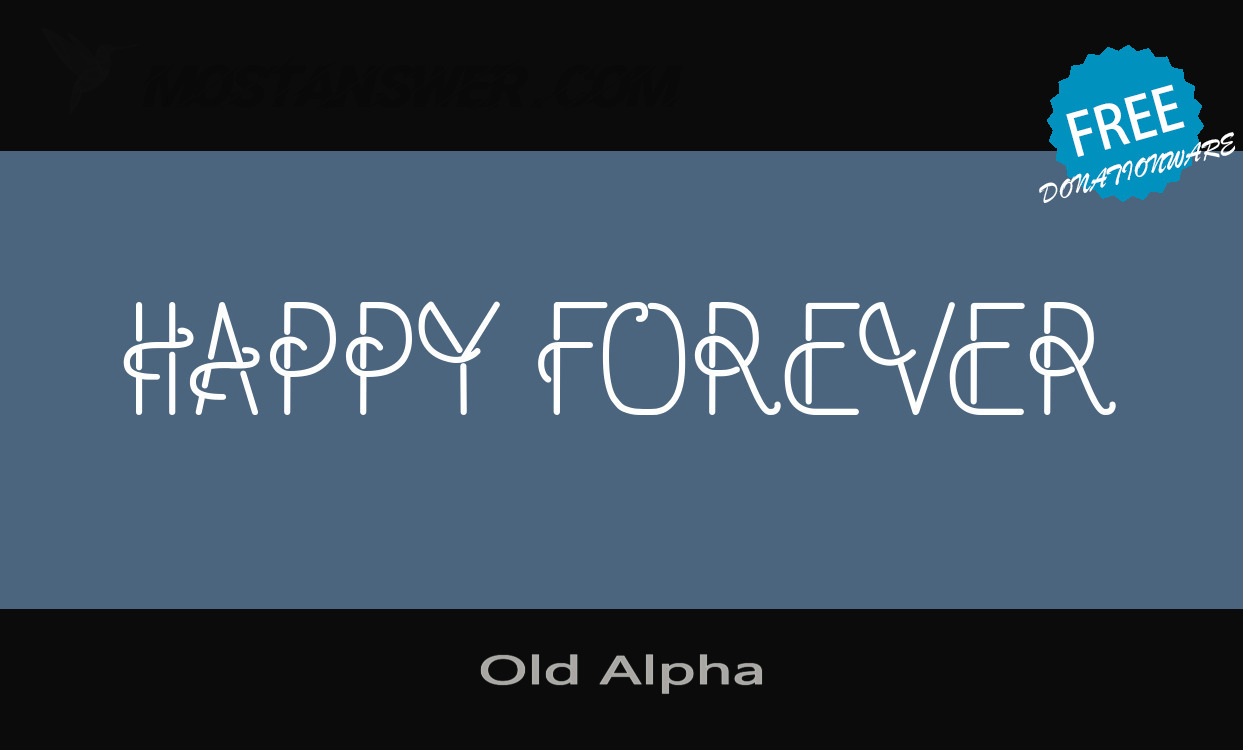 Old Alpha Font by madeDeduk | mostfont.com