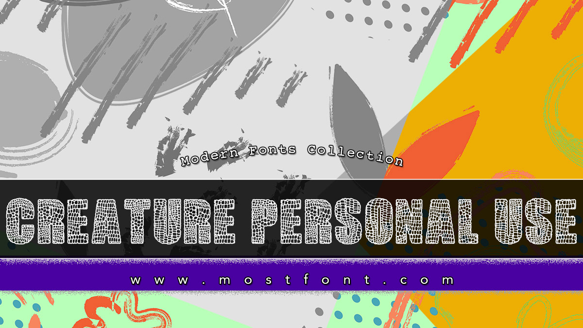 CREATURE (Personal Use Only) Font by Billy Argel Fonts | mostfont.com