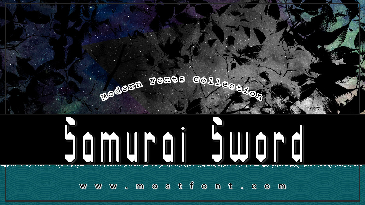Samurai Sword Font by weknow | mostfont.com