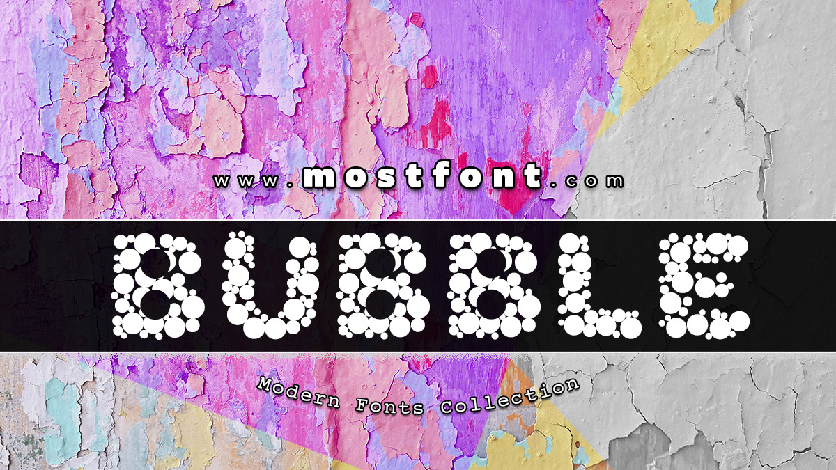 Bubble Font by Ahmad | mostfont.com
