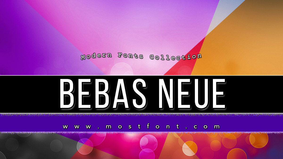 Bebas Neue Regular Font by Dharma Type | mostfont.com