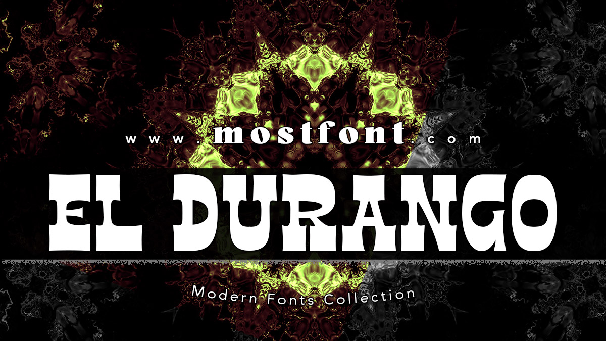 El Durango Font Typographic Design | mostfont.com