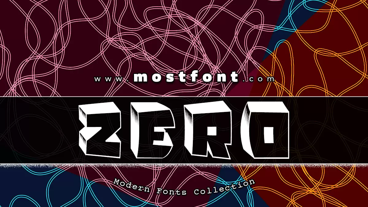 「Zero」字体效果欣赏 | 最新字体文件免费下载 | mostfont.com
