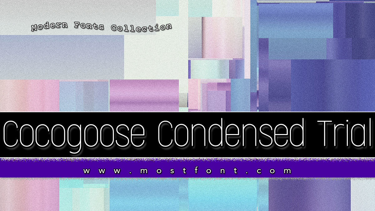 Cocogoose Condensed Thin Trial Font by Zetafonts | mostfont.com