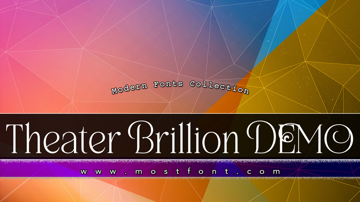 Theater Brillion DEMO Font by Senzana | mostfont.com