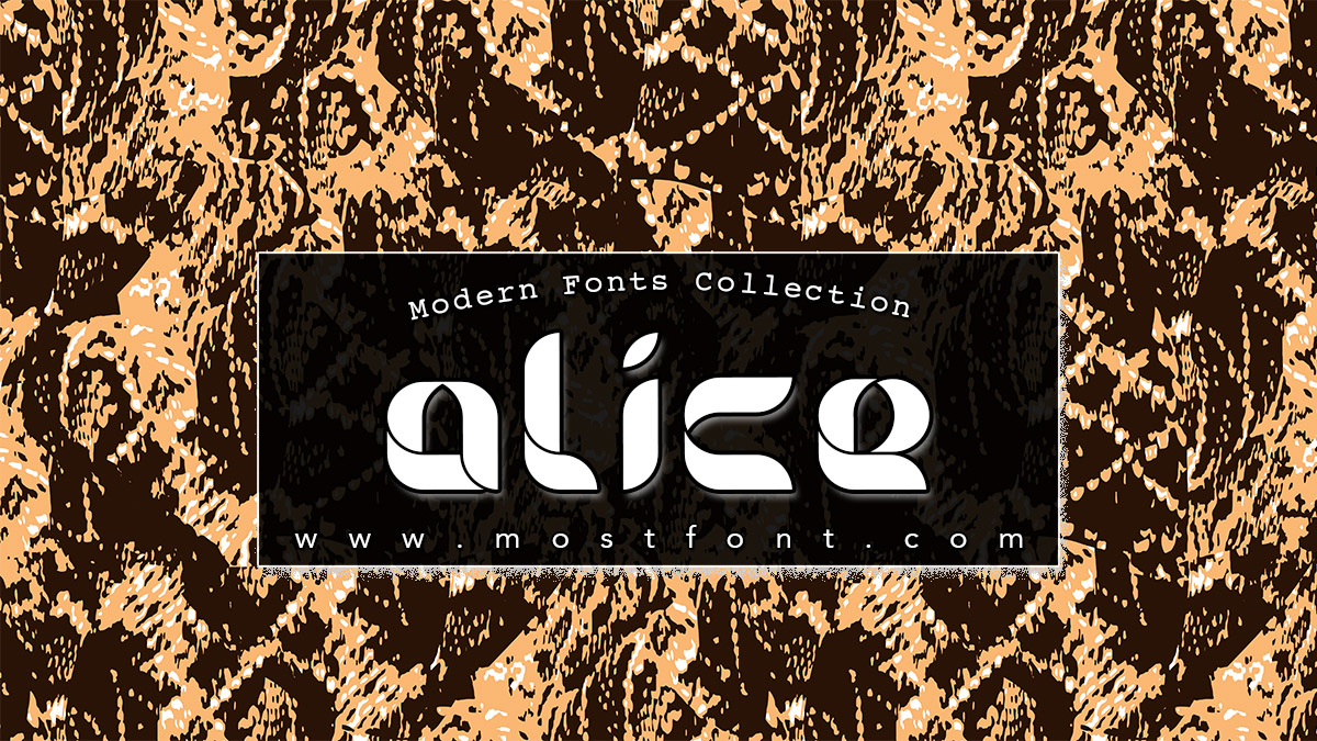 Alice Font by Benoît Sjöholm | mostfont.com