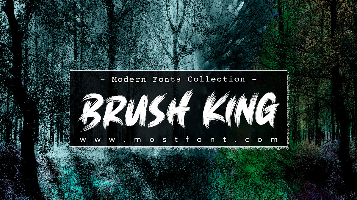 Brush King Font by ctype & Orenari | mostfont.com