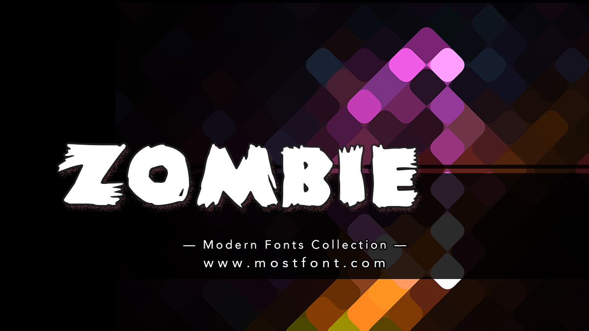 ZOMBIE Font by Rotodesign | mostfont.com