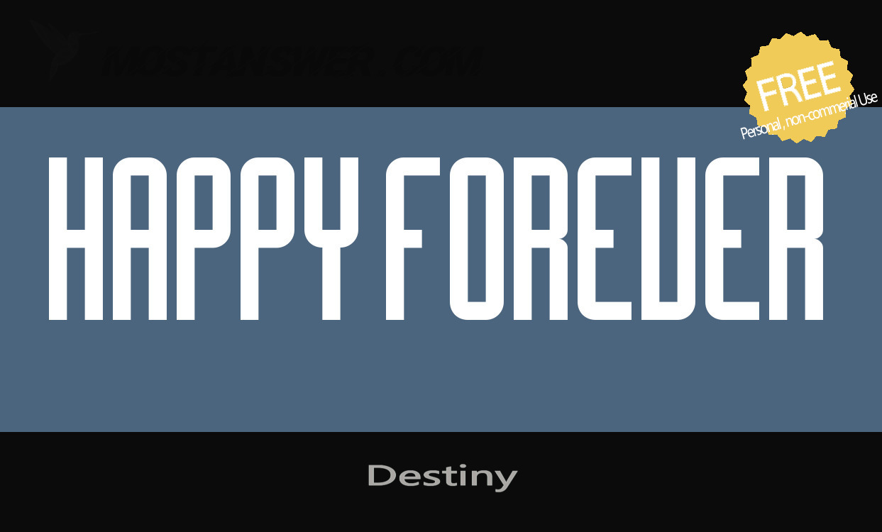 Destiny Font by Geronimo Font Studios | mostfont.com