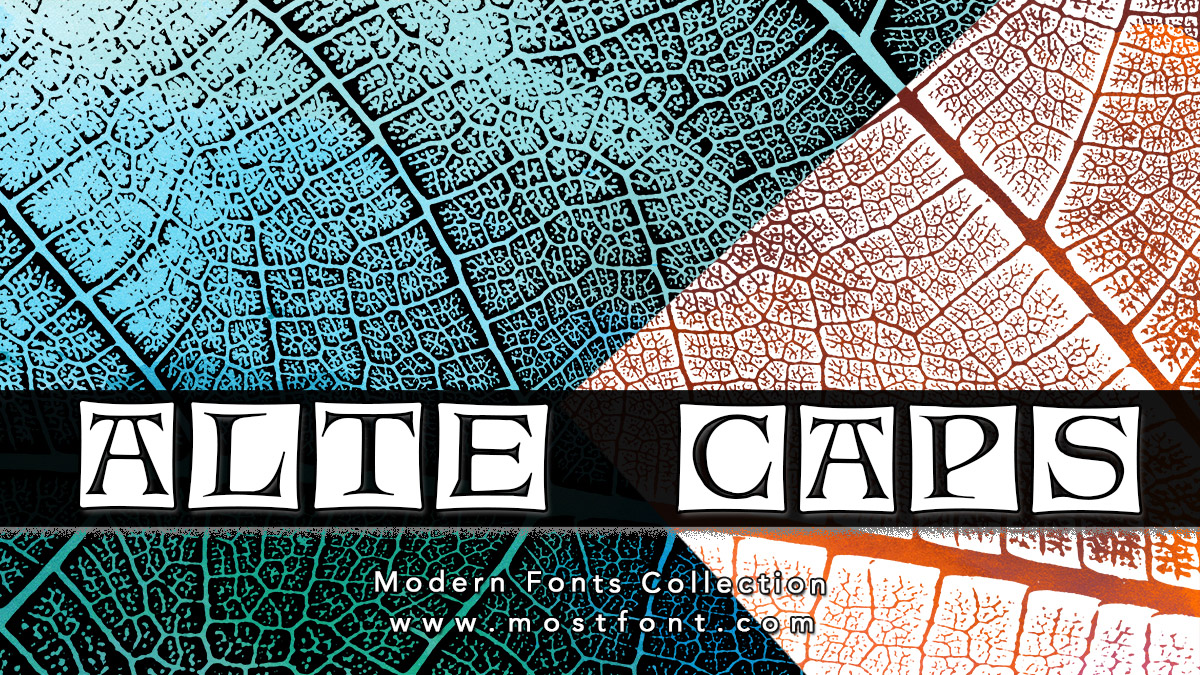 Alte Caps Font by Dieter Steffmann | mostfont.com