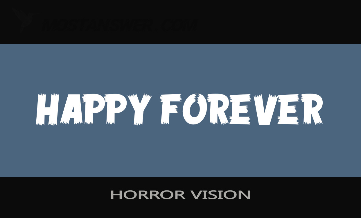 HORROR VISION DEMO Font by Memet Saputro | mostfont.com