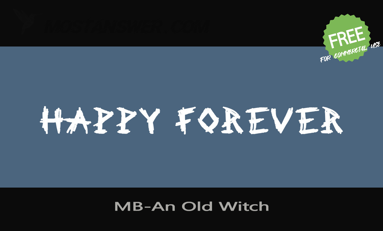 MB AnOldWitch Font by Irina ModBlackmoon | mostfont.com