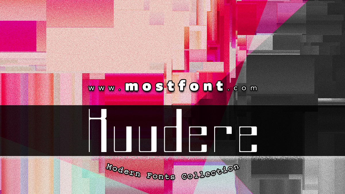 Kuudere Font Typographic Design | mostfont.com