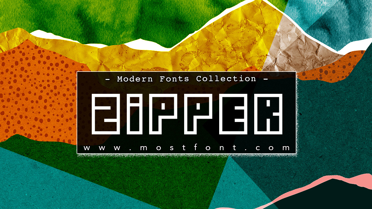 Zipper Font by Harmful | mostfont.com