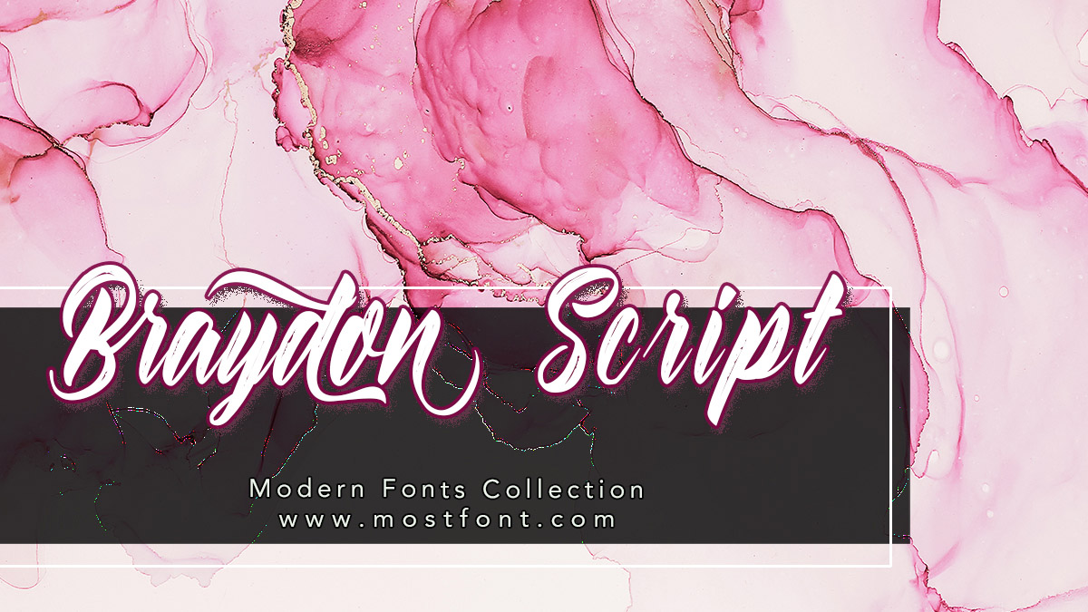 Braydon Script Font Typographic Design | mostfont.com