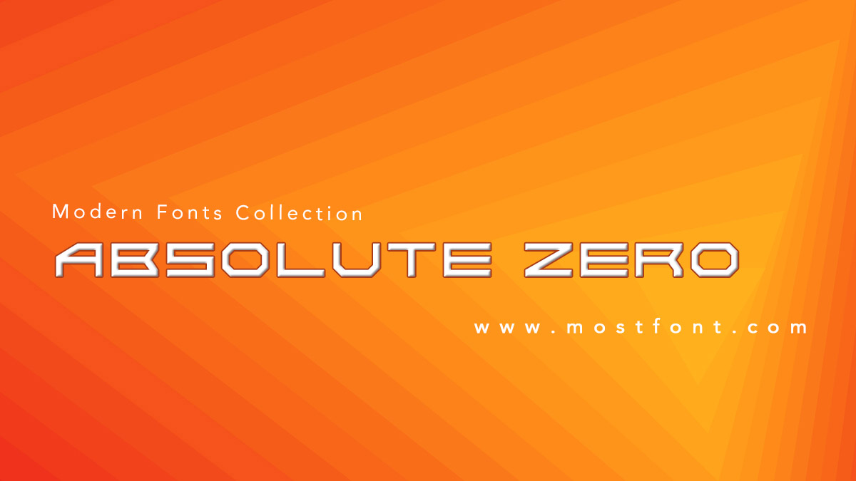 Absolute Zero Font Typographic Design | mostfont.com