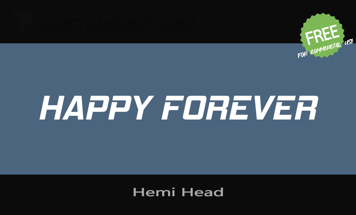 Hemi Head Bd It Font by Typodermic Fonts | mostfont.com