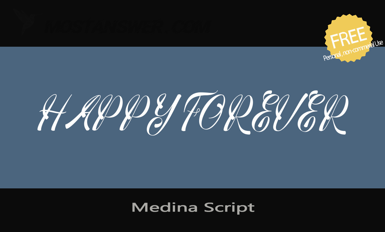 Medina Script Font by Reka Safriani | mostfont.com