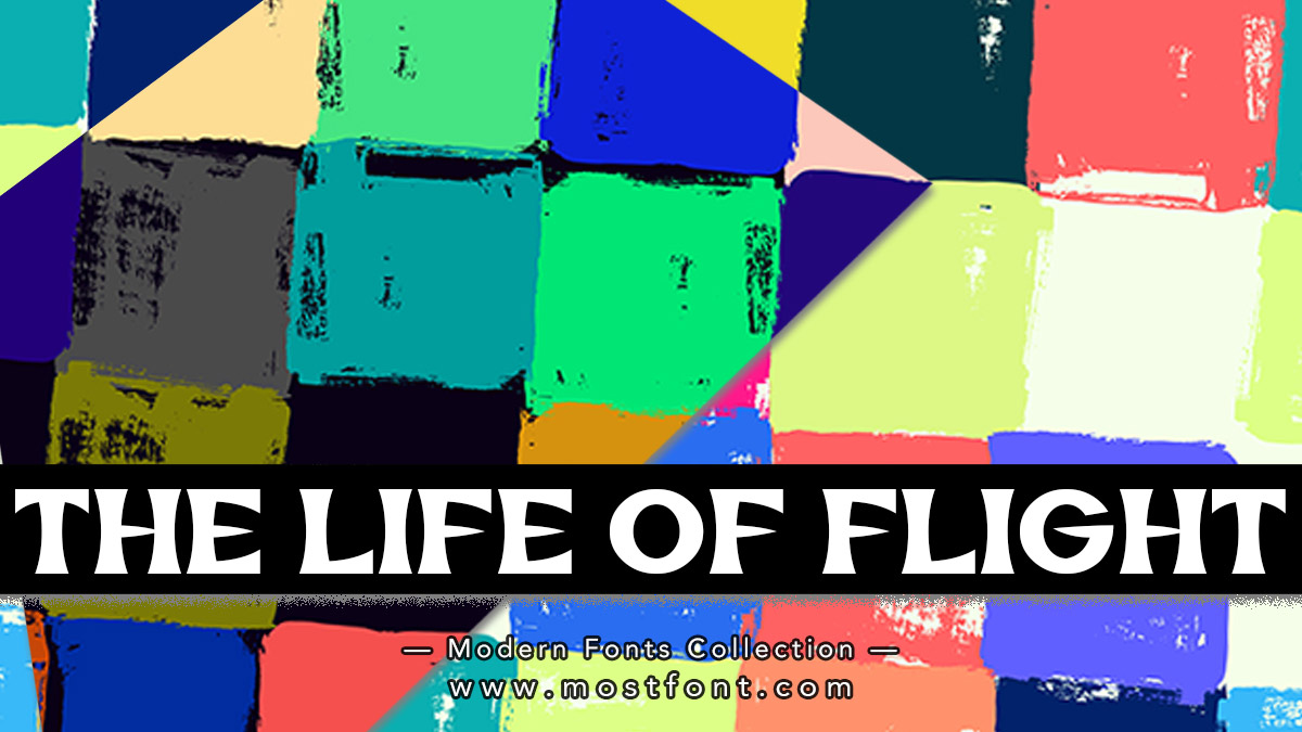 The Life Of Flight Font by Chequered Ink | mostfont.com