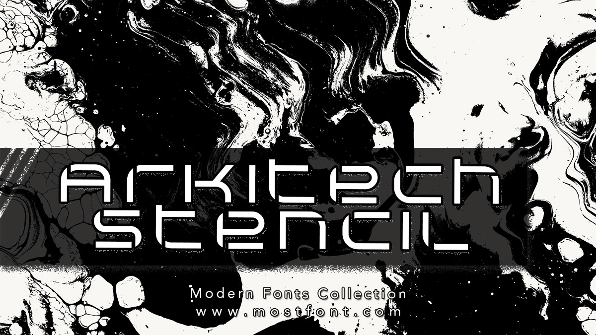 Arkitech Medium Stencil Font by Neogrey Creative | mostfont.com