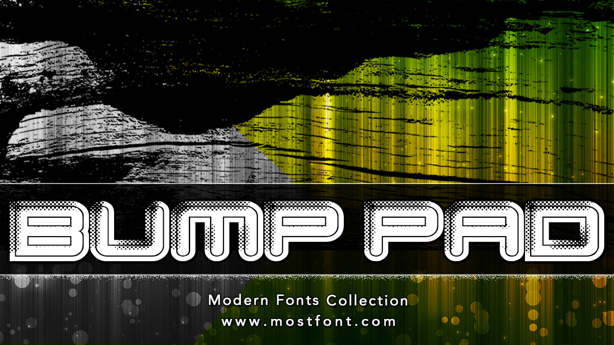 Bump Pad Font by imagex | mostfont.com