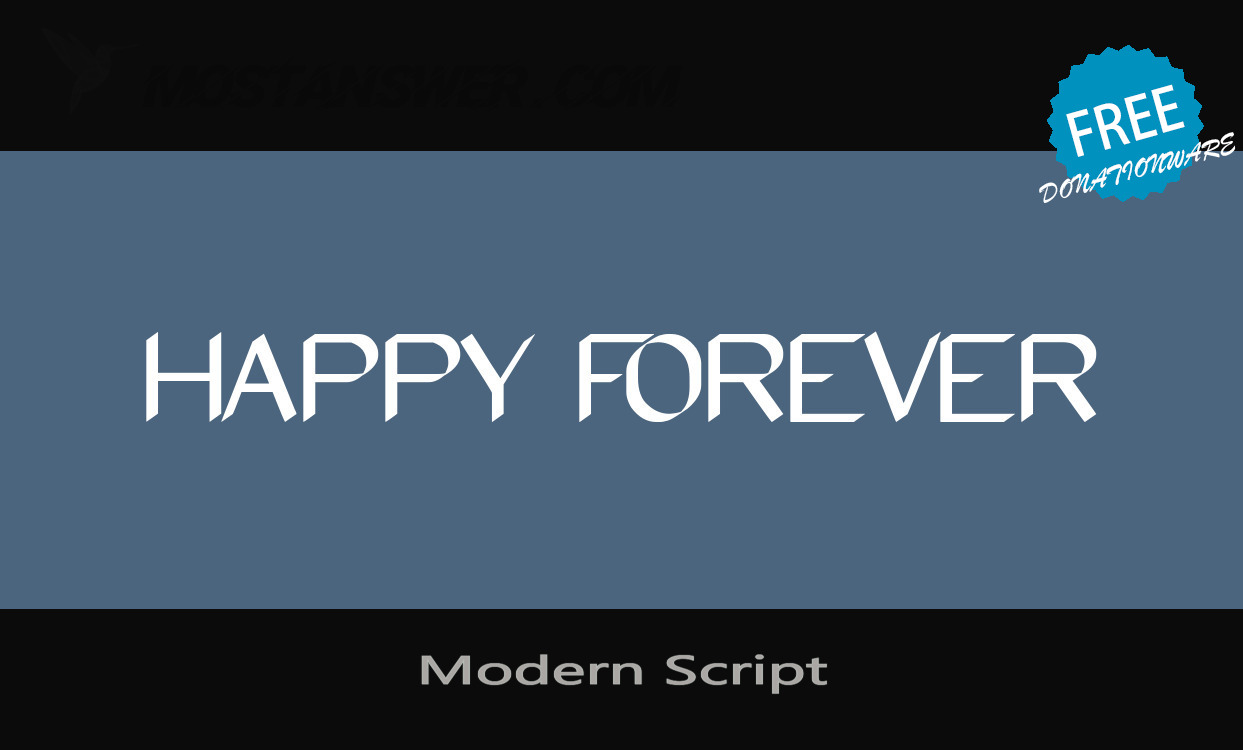 Modern Script Font by weknow | mostfont.com