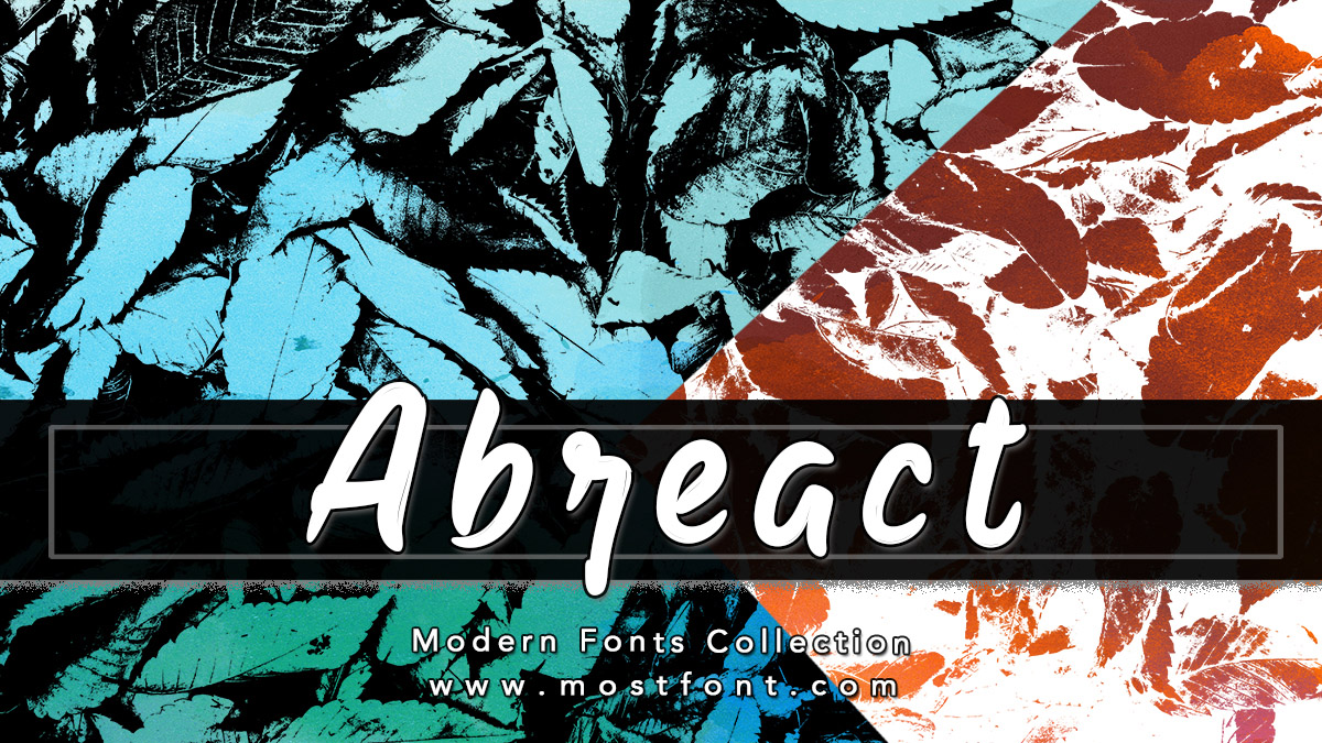 Abreact Personal Font by productype | mostfont.com