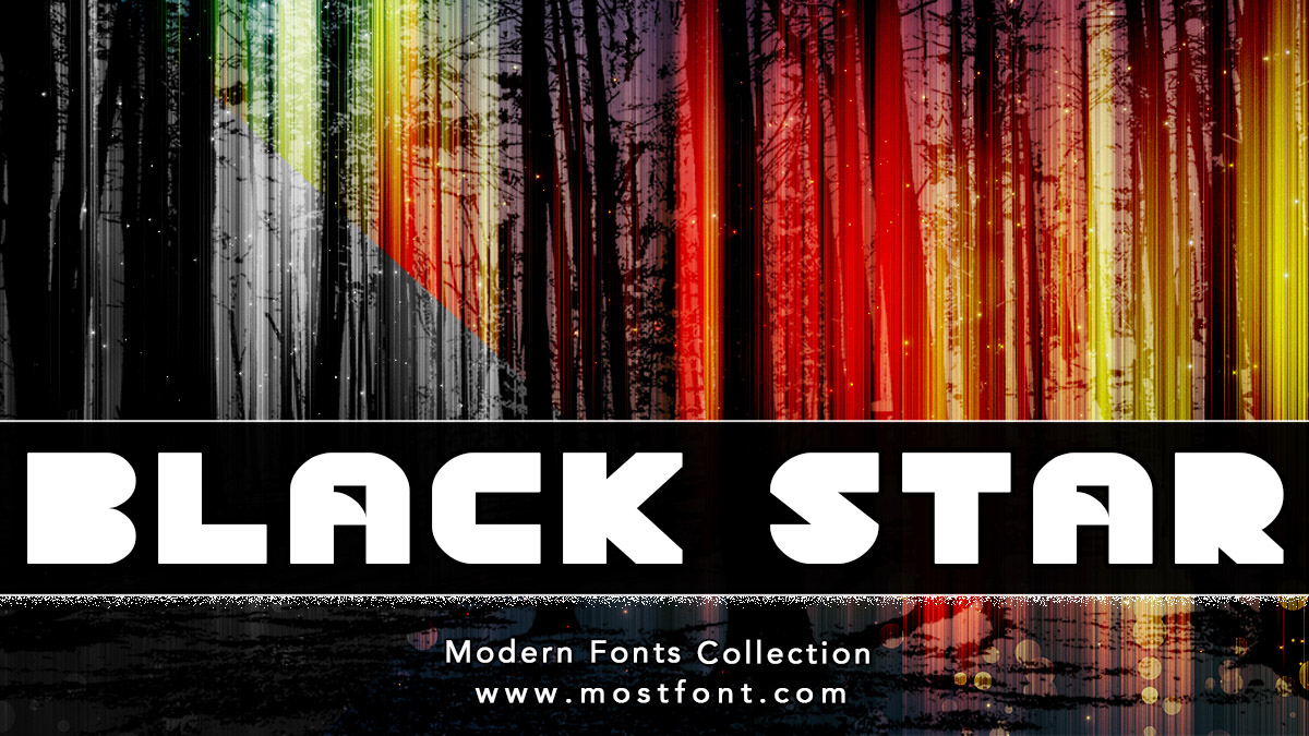 BLACK STAR Font by weknow | mostfont.com
