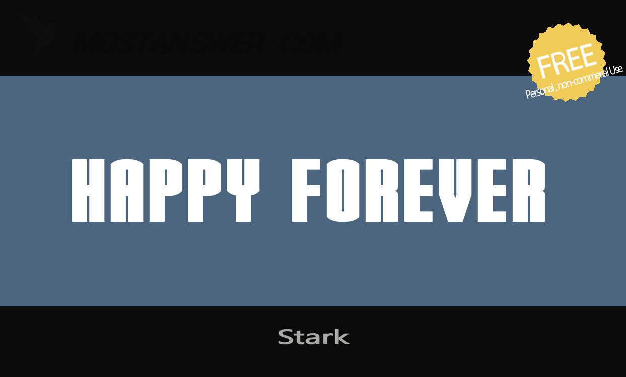 Stark Bold Font by Pixel Sagas | mostfont.com