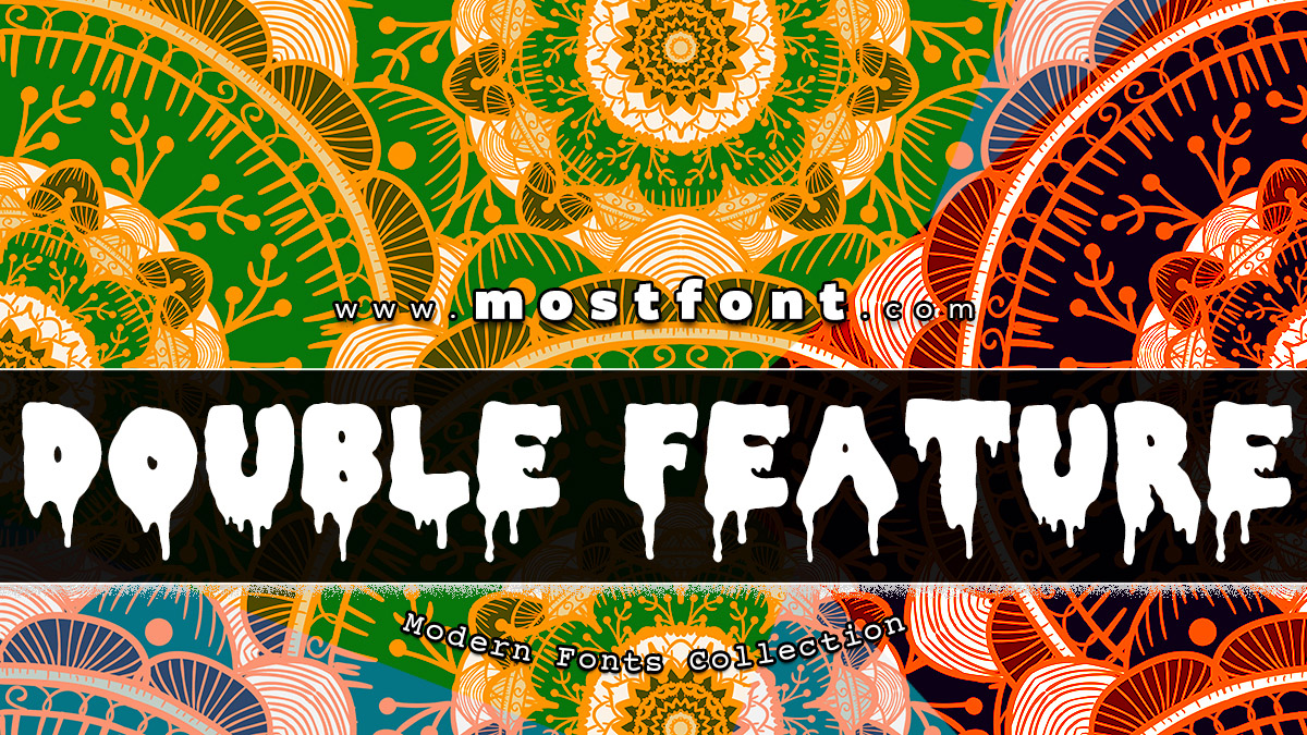 DoubleFeature20 Font by Coda Gardner | mostfont.com